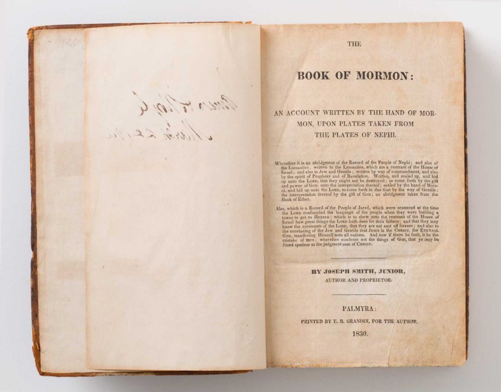First edition of Book of Mormon to be auctioned with advance bid of ...
